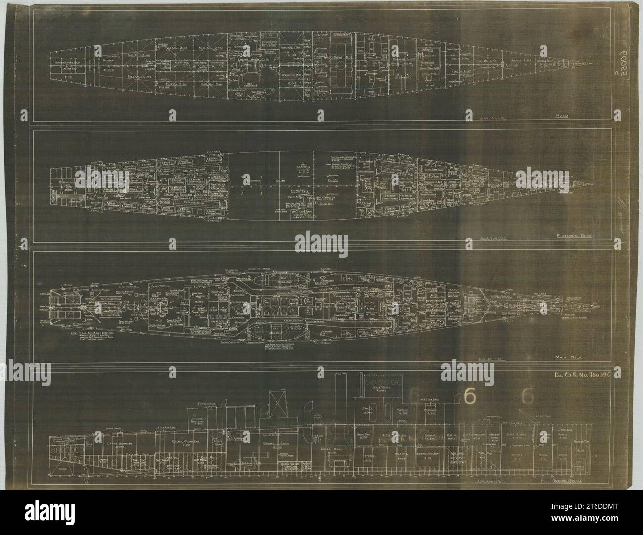 USS Eagle 6 (PE-6)- Booklet of General Plans - Hold - Platform Deck ...