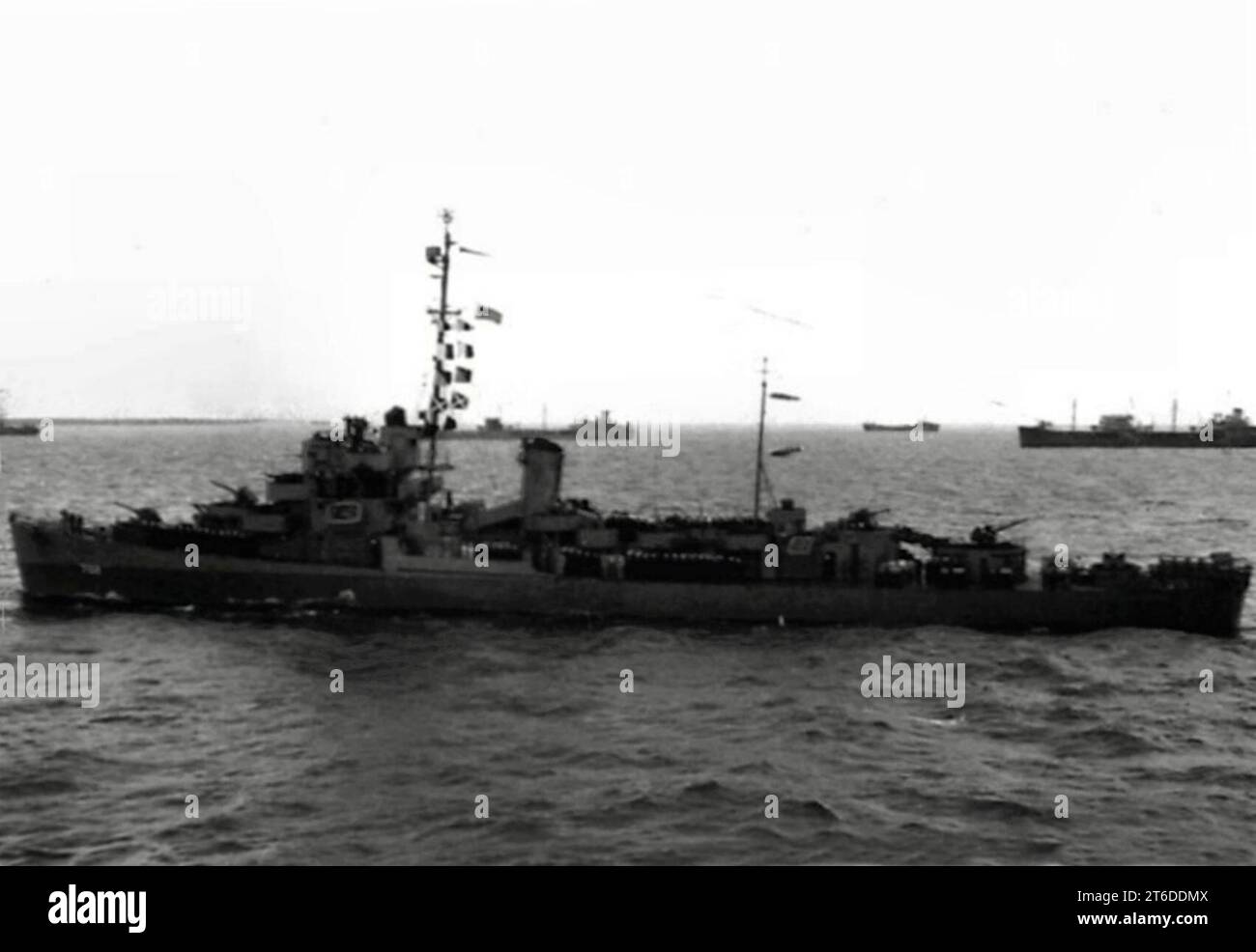 USS Earl V. Johnson (DE-702) underway off San Diego, California (USA ...