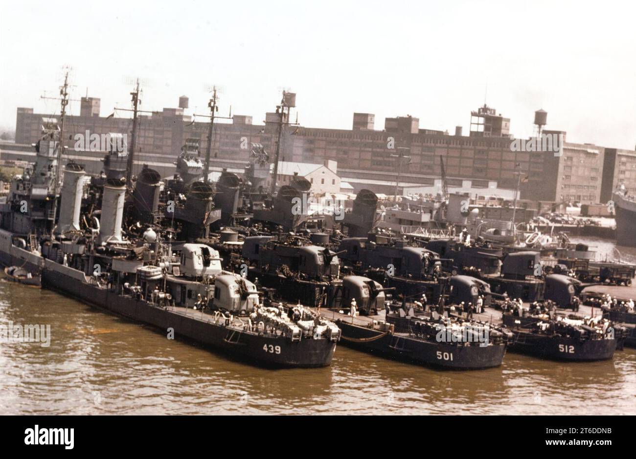 USS Edison (DD-439), USS Schroeder (DD-501), USS Spence (DD-512) and ...