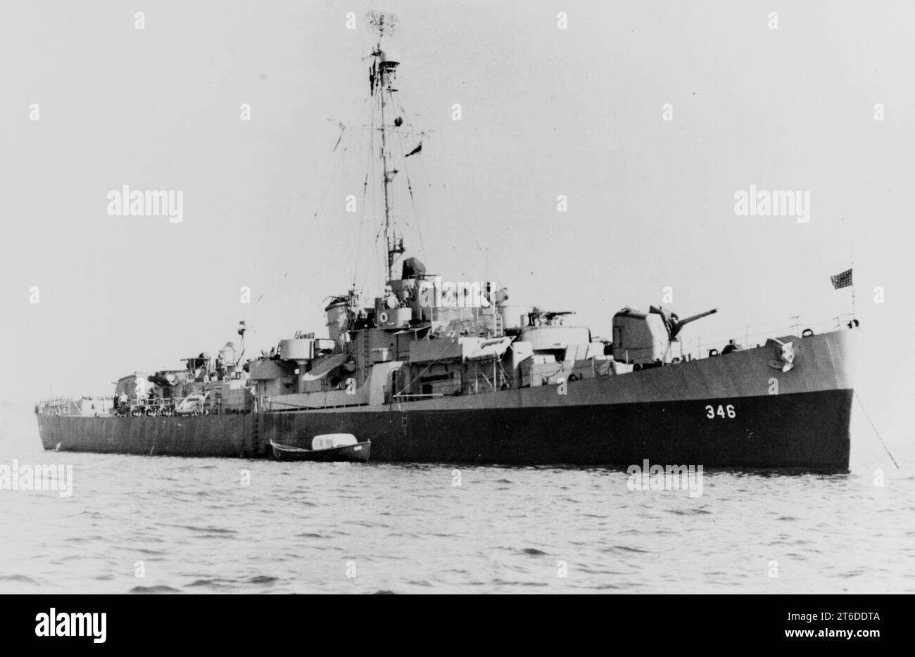 USS Edwin A. Howard (DE-346) at anchor, circa in 1945 Stock Photo - Alamy