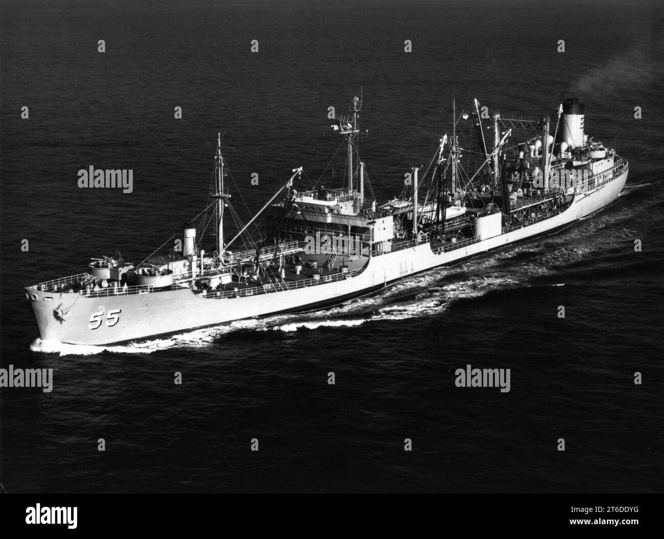 USS Elokomin (AO-55) underway at sea, circa in 1964 Stock Photo - Alamy