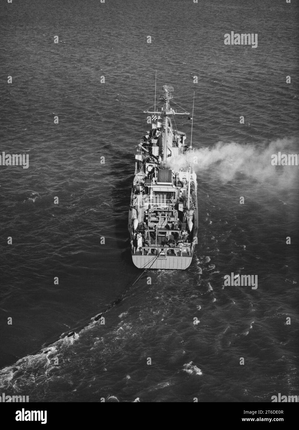 USS Embattle (MSO-434) aft view c1955 Stock Photo - Alamy