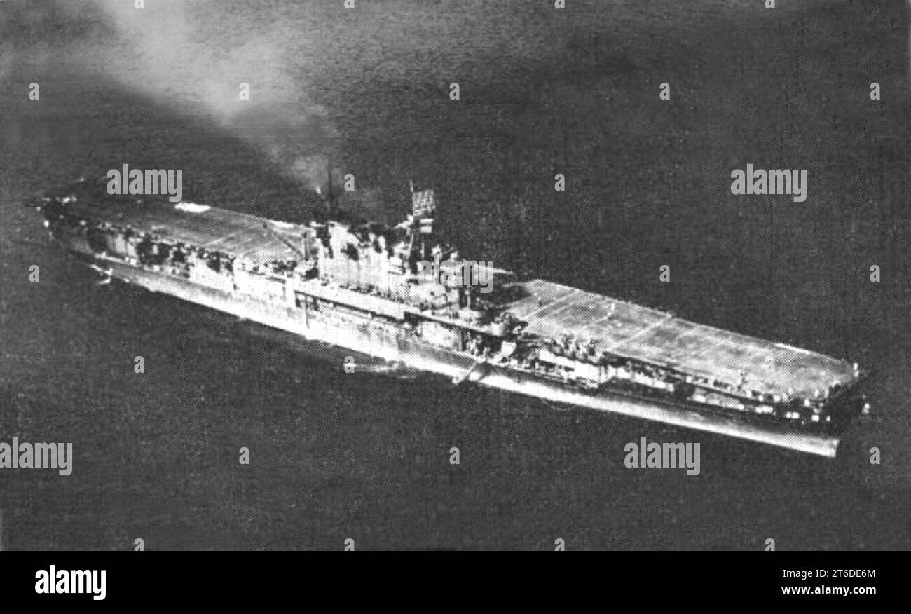 USS Enterprise (CV-6) at Noumea, New Caledonia, 10 November 1942, while ...