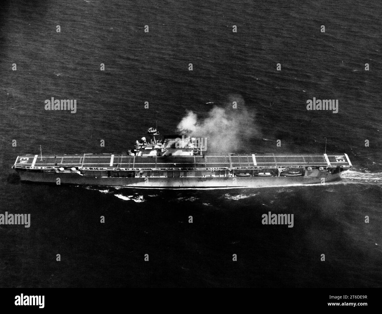 USS Enterprise (CV-6) underway on 6 April 1938 Stock Photo - Alamy