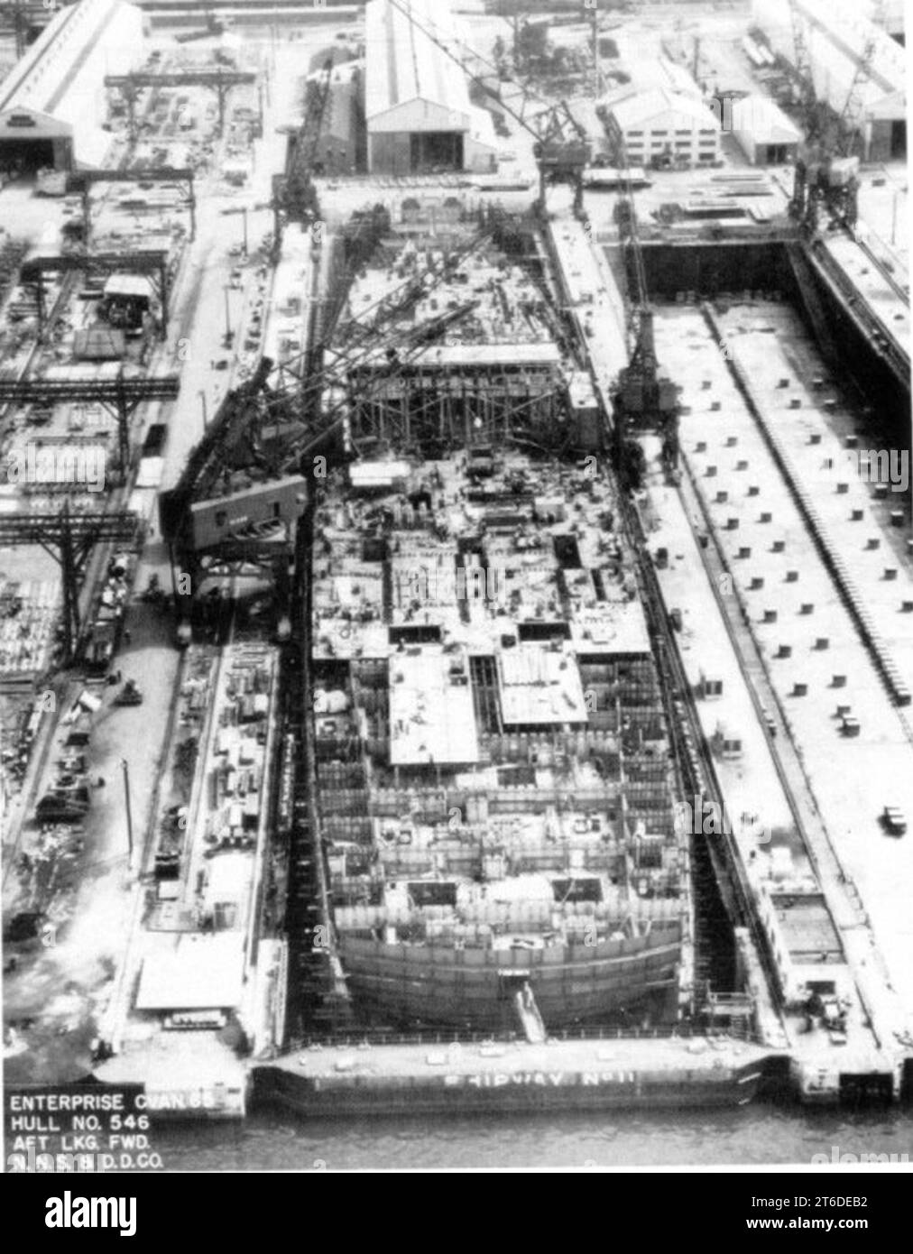 USS Enterprise (CVAN-65) during construction Stock Photo - Alamy