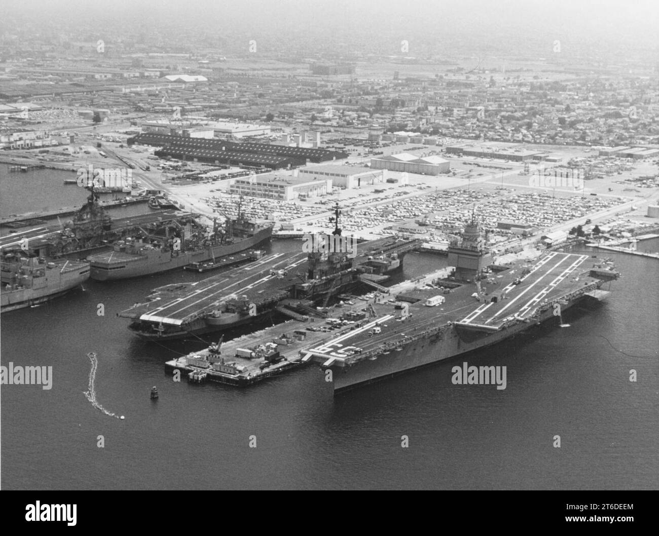 USS Enterprise (CVN-65), USS Coral Sea (CV-43) and USS Oriskany (CV-34 ...