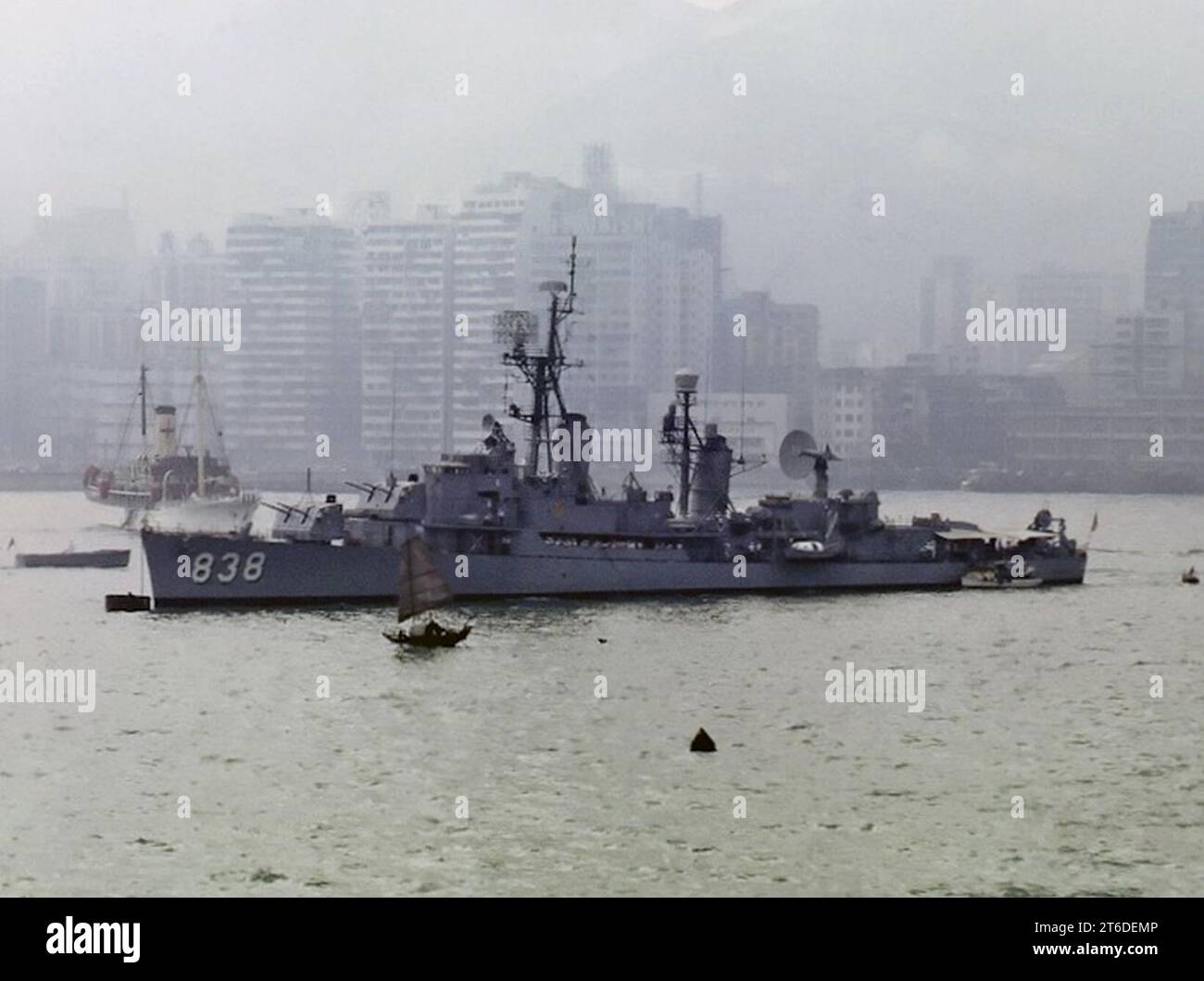 USS Ernest G. Small (DDR-838) at Hong Kong in 1966 Stock Photo - Alamy