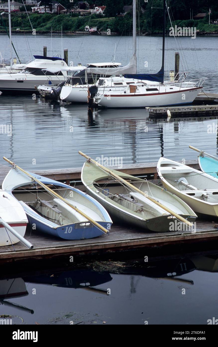 Rental boats, Waterfront Park, Eagle Harbor, Washington Stock Photo - Alamy