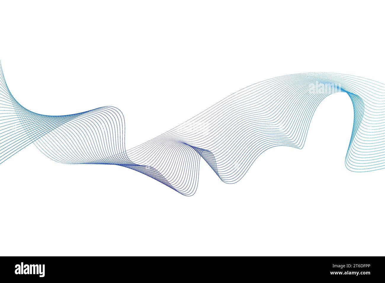 abstract flow wave lines background. Futuristic technology and science ...