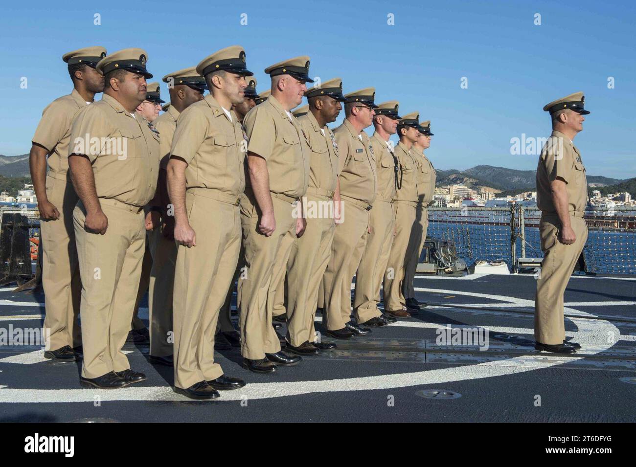 USS Farragut CPOs celebrate 123rd birthday 150401 Stock Photo - Alamy
