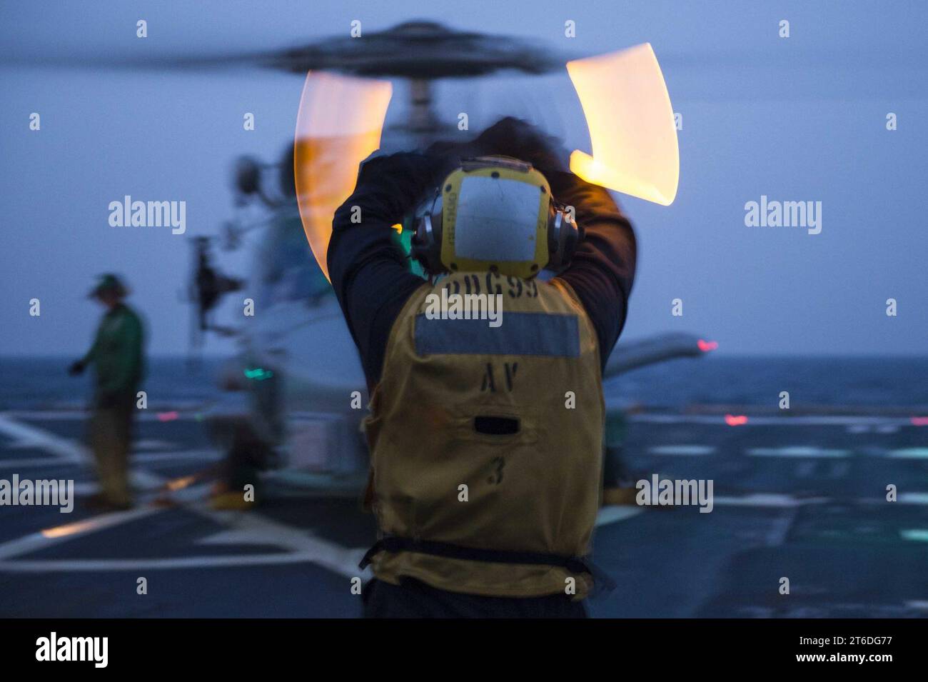USS Farragut flight quarters 150429 Stock Photo - Alamy