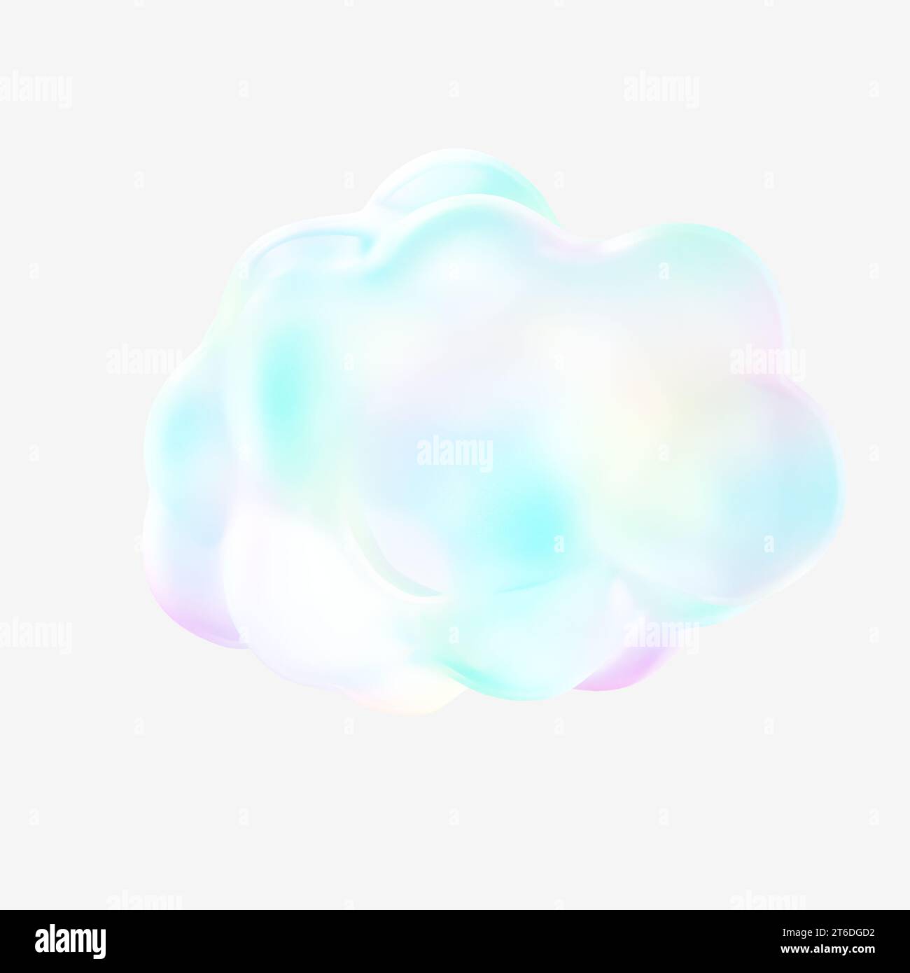 transparent crystal cloud 3d object graphic Stock Photo - Alamy