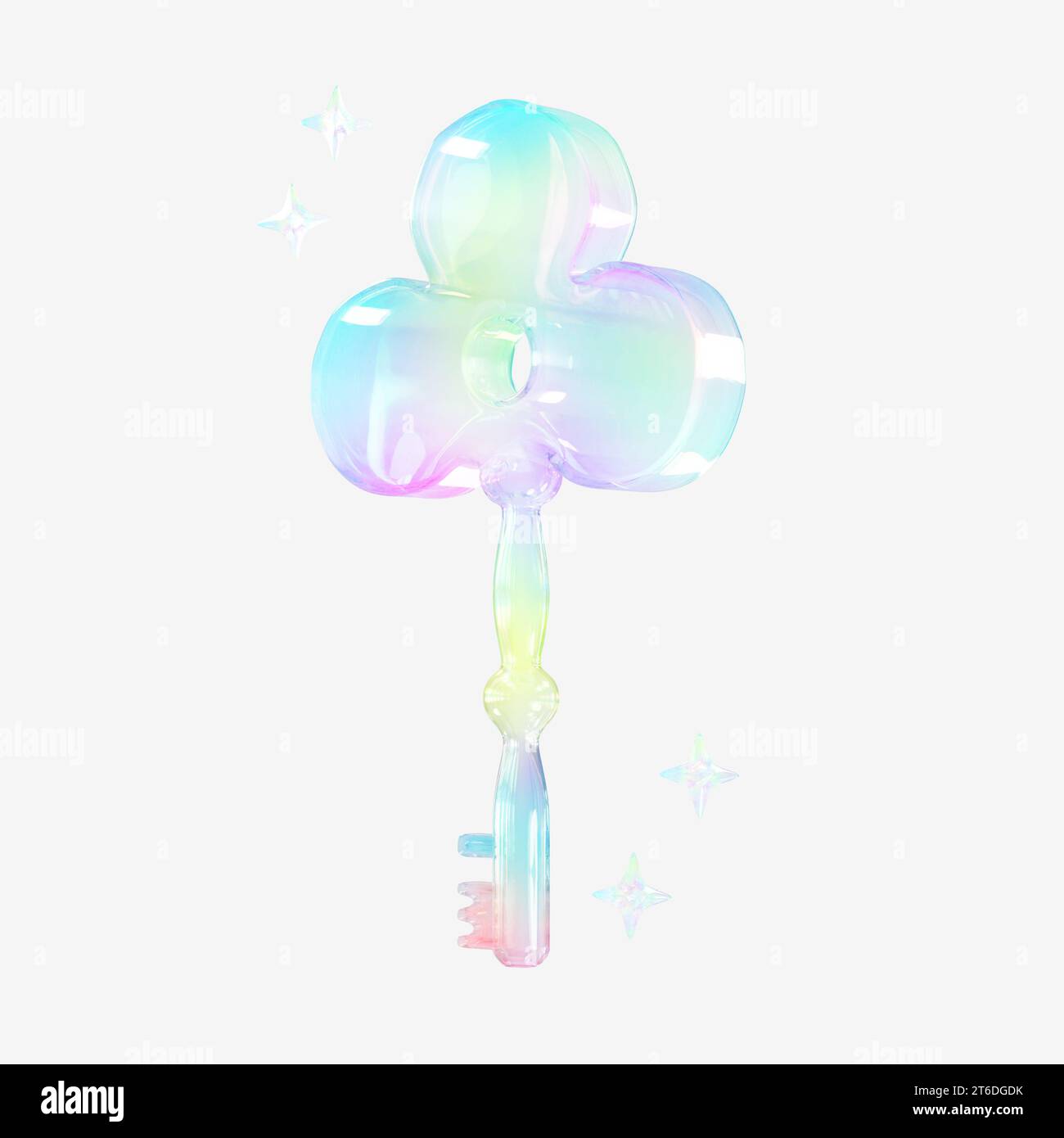 transparent crystal key frame 3d object graphic Stock Photo - Alamy