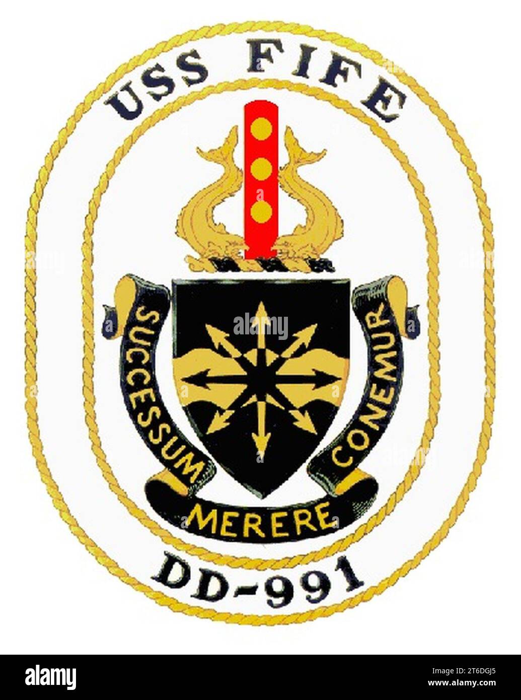 USS FIFE (DD-991) Crest Stock Photo - Alamy