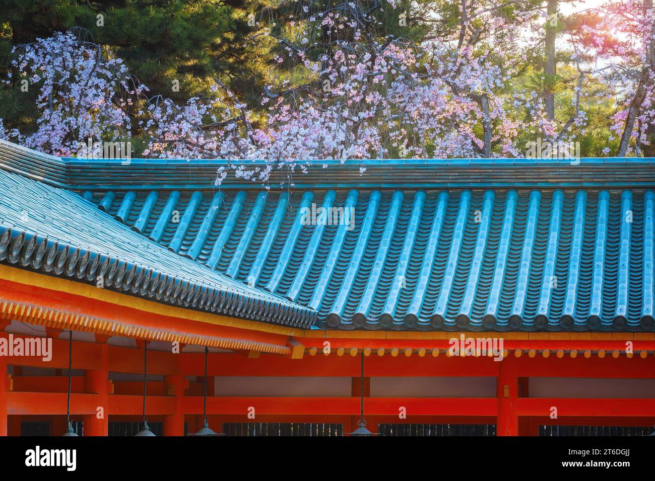 Kyoto, Japan - April 2 2023: Heian Shrine built on the occasion of ...