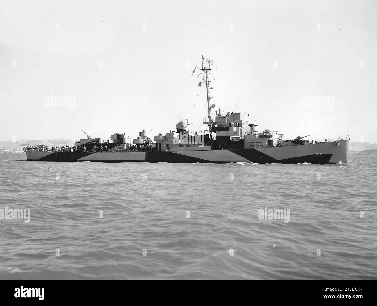 USS Finnegan (DE-307) off the Mare Island Naval Shipyard on 1 September ...