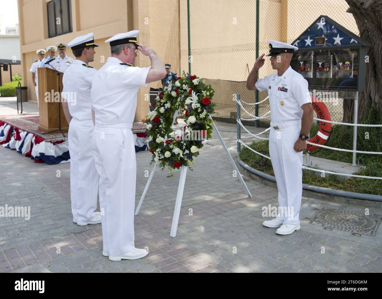 USS Firebolt remembers lost shipmates Stock Photo - Alamy