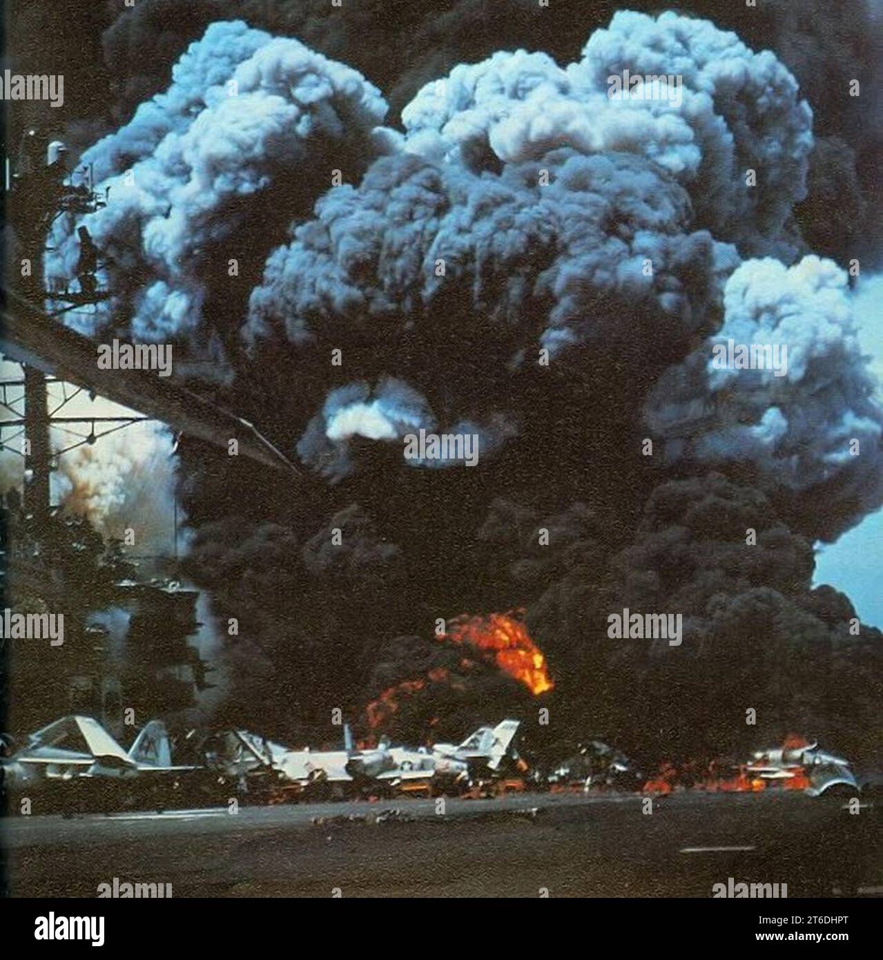 USS Forrestal fire 1 1967 Stock Photo - Alamy