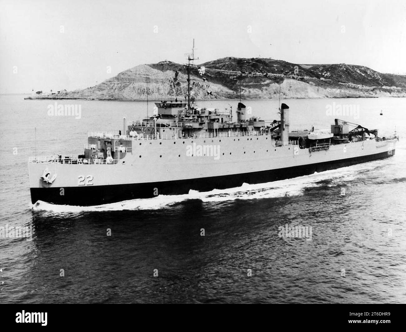 USS Fort Marion (LSD-22) leaving San Diego c1969 Stock Photo - Alamy