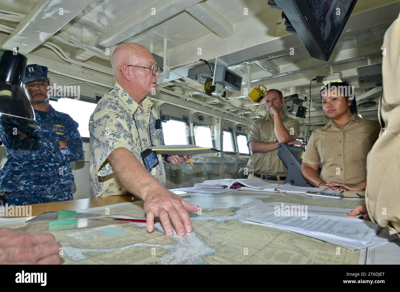 USS Frank Cable action 140211 Stock Photo - Alamy