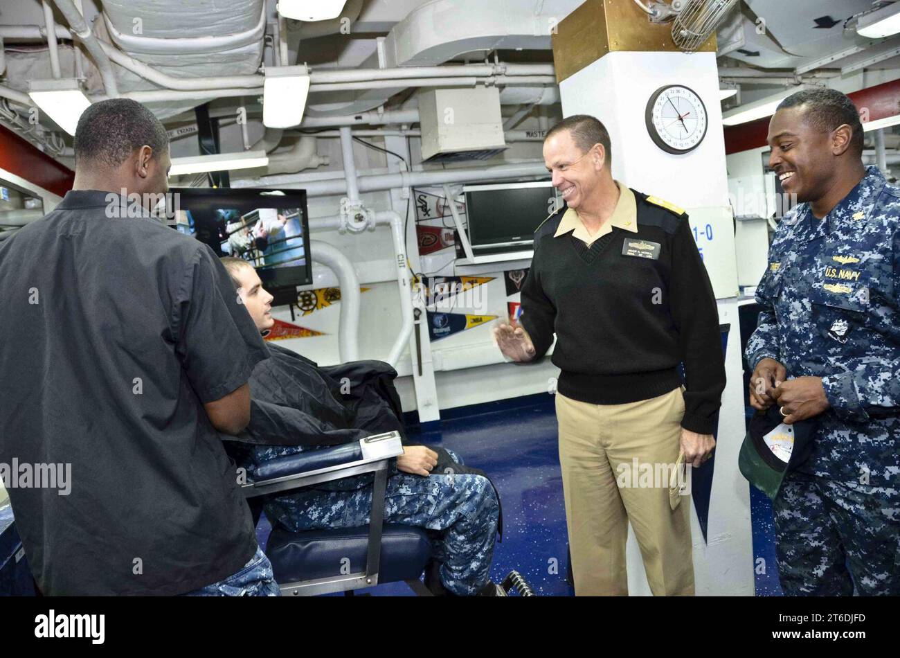 USS Frank Cable action 150310 Stock Photo - Alamy