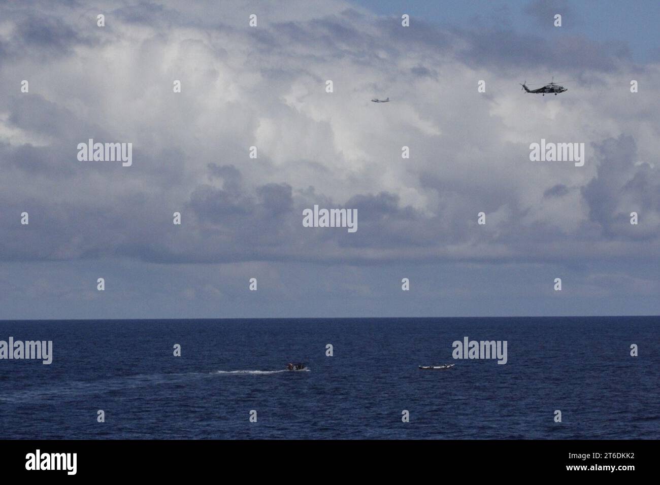 USS Gary and USCG Ledet support Operation Martillo 141212 Stock Photo ...
