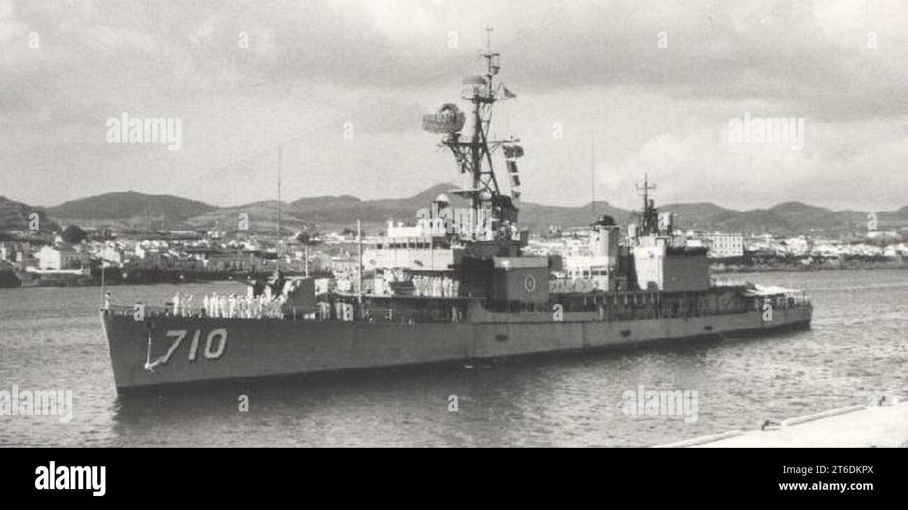 USS Gearing (DD-710) in port, in the 1960s Stock Photo - Alamy