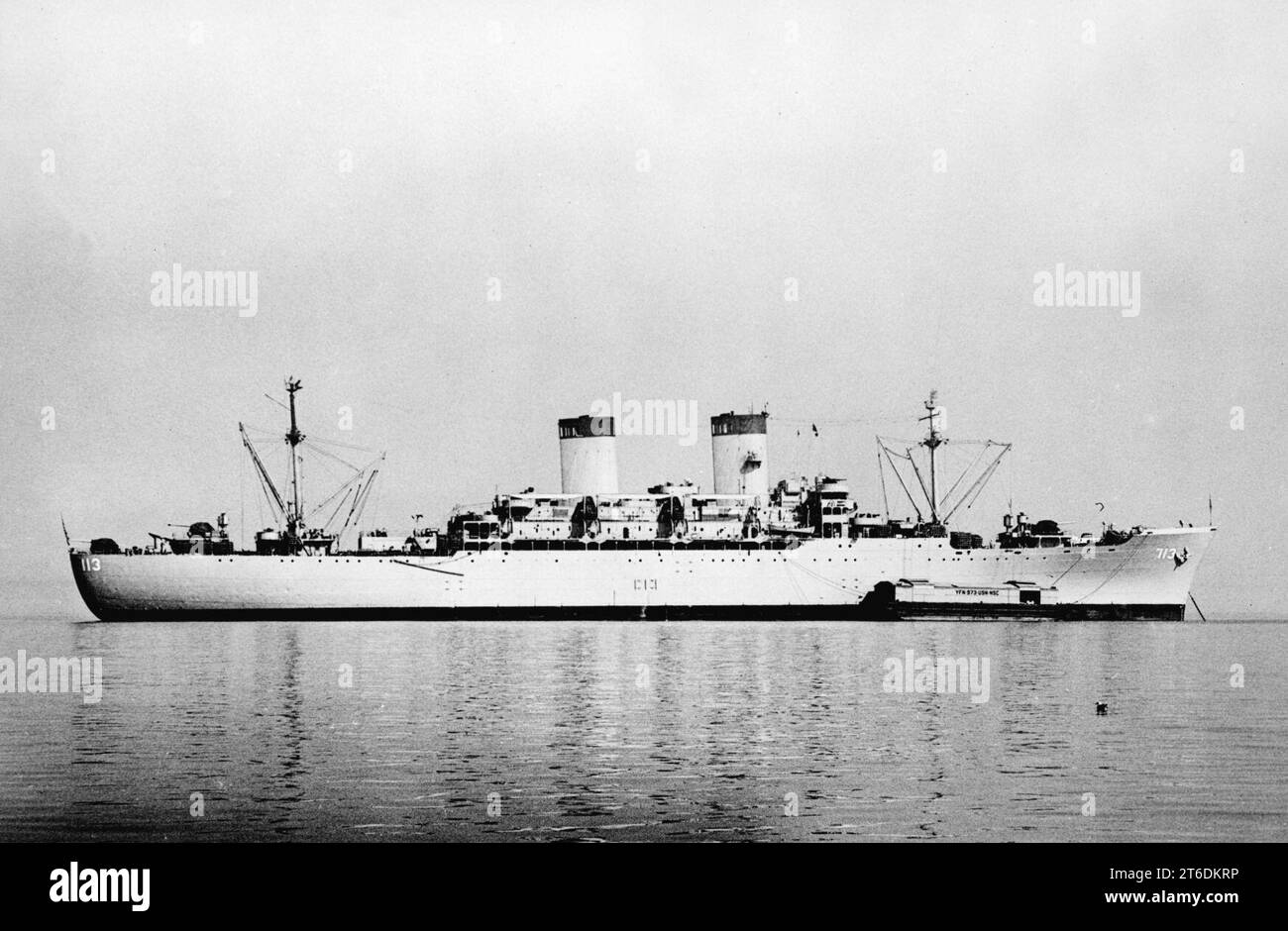 USS General H. W. Butner (AP-113) at anchor in 1952 Stock Photo - Alamy
