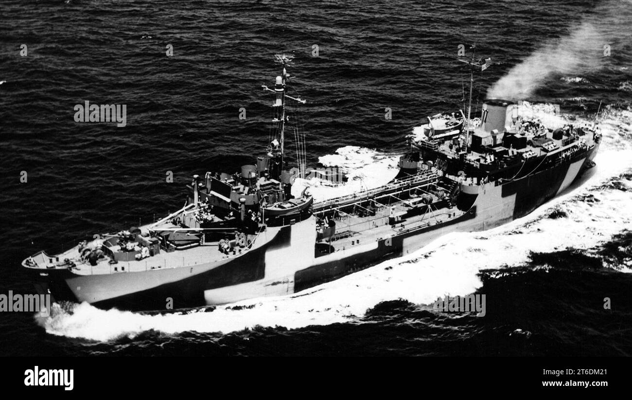 USS Genesee (AOG-8) underway at sea on 4 June 1944 Stock Photo - Alamy