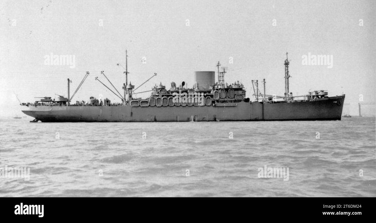 USS George F. Elliott AP-105 Stock Photo - Alamy