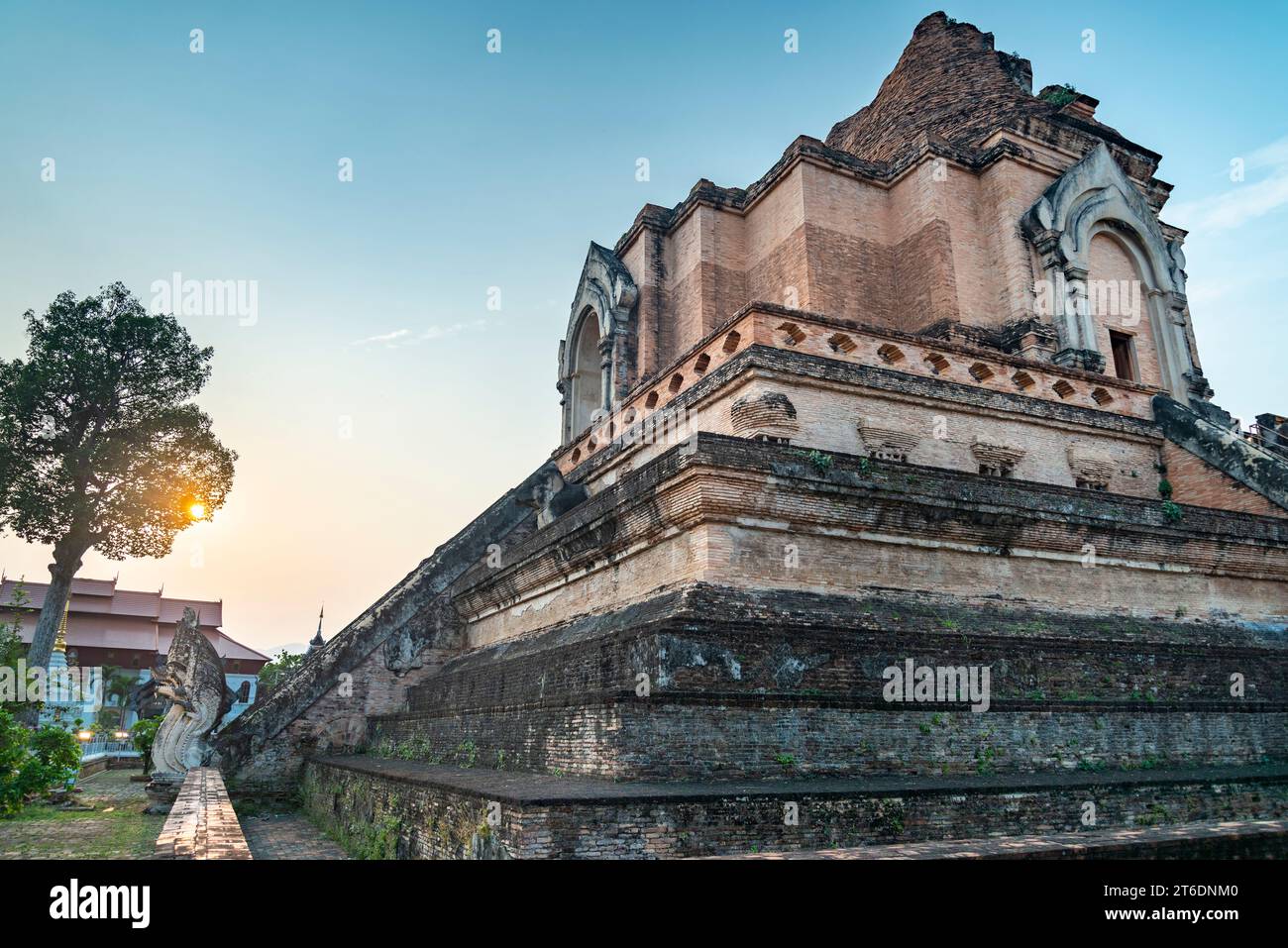 Main central,14th Century chedi of the extensive temple complex ...