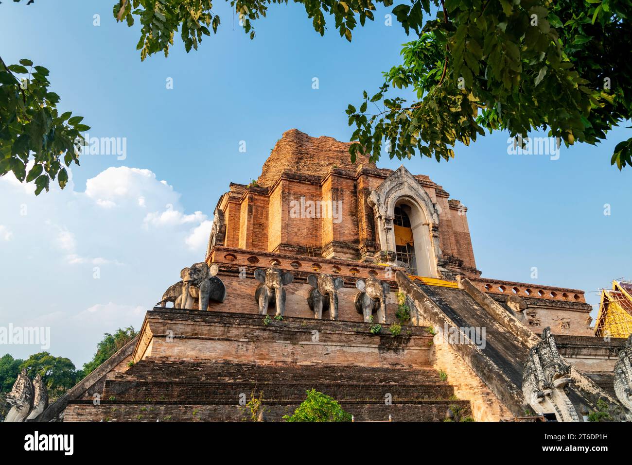Main central,14th Century chedi of the extensive temple complex ...
