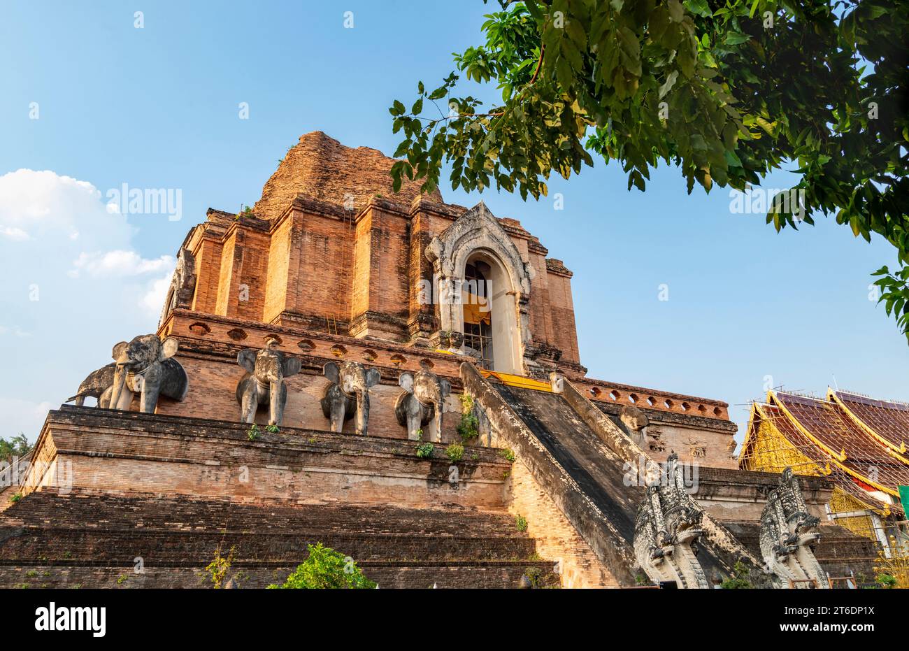 Main central,14th Century chedi of the extensive temple complex ...