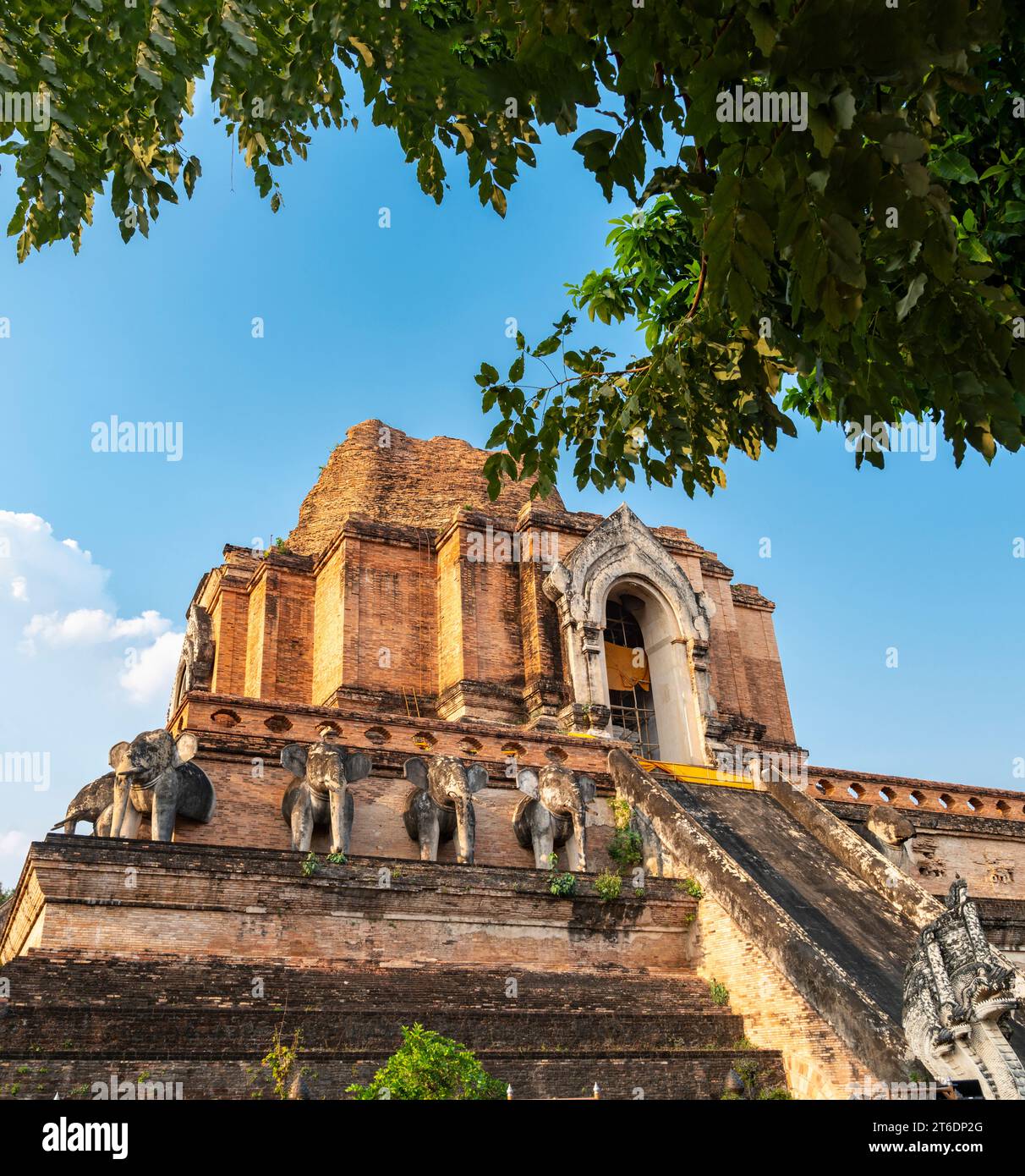 Main central,14th Century chedi of the extensive temple complex ...