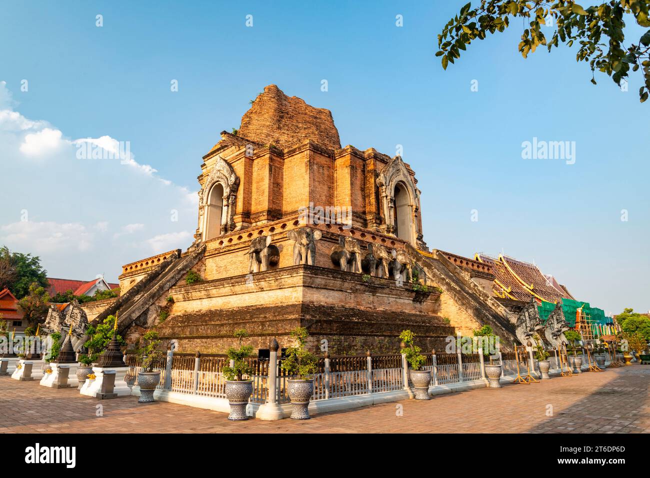 Main central,14th Century chedi of the extensive temple complex ...