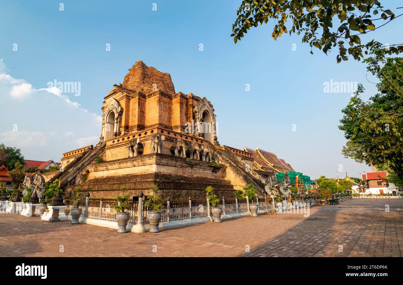 Main central,14th Century chedi of the extensive temple complex ...