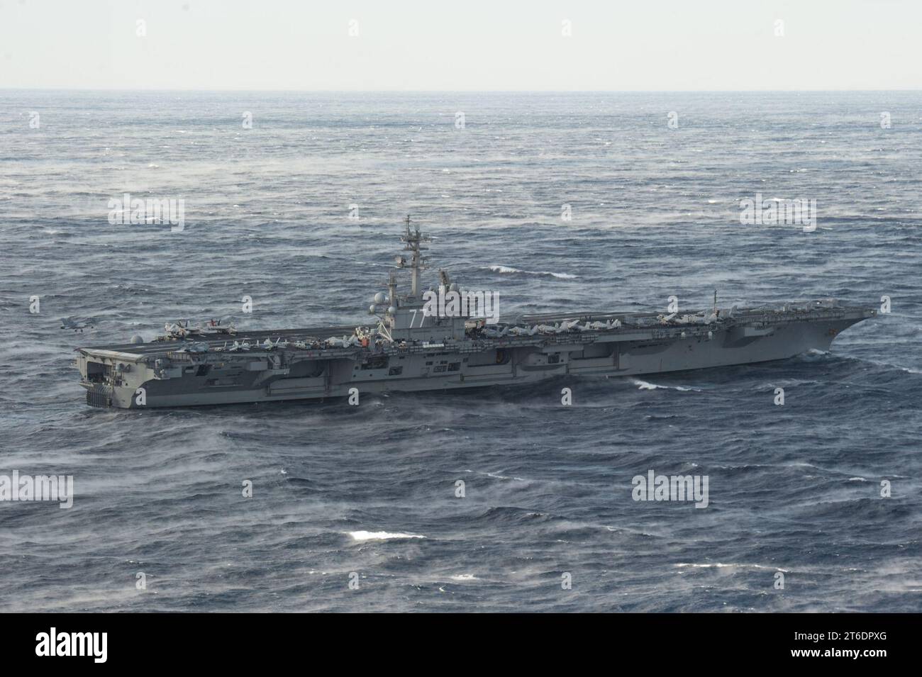USS George H.W. Bush (CVN-77) in the Atlantic Ocean 2013 (stbd side ...
