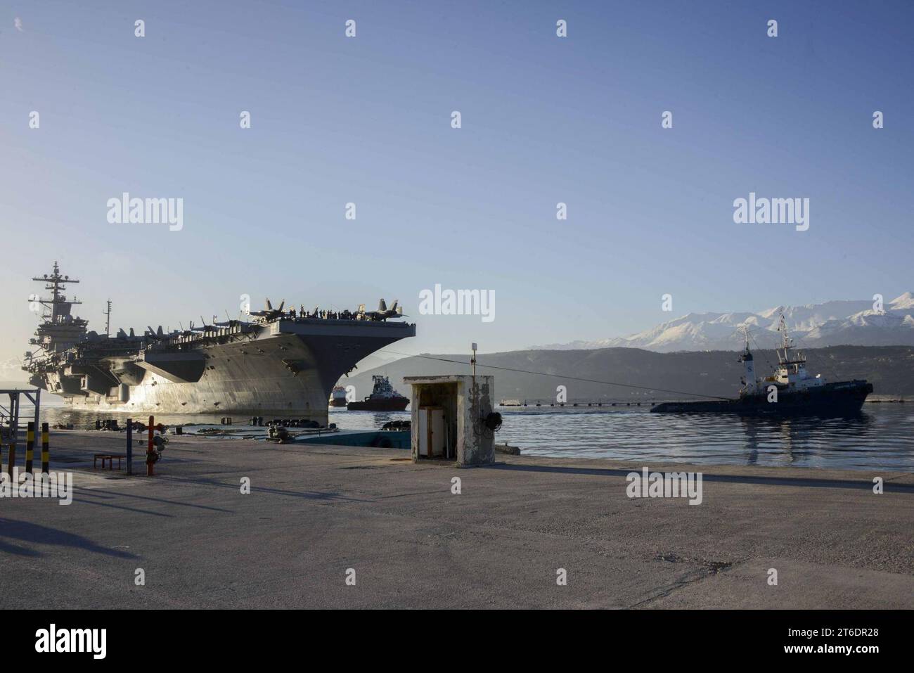 USS George H.W. Bush arrives in Souda Bay for a scheduled port visit ...