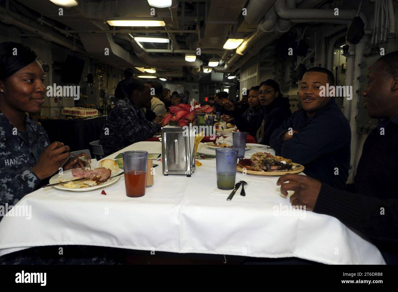 USS George H.W. Bush operations 121225 Stock Photo - Alamy
