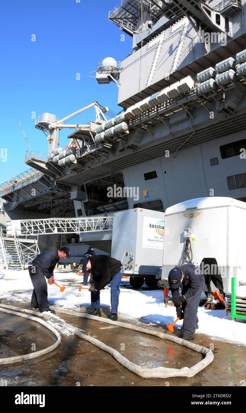 USS George H.W. Bush operations 150225 Stock Photo - Alamy