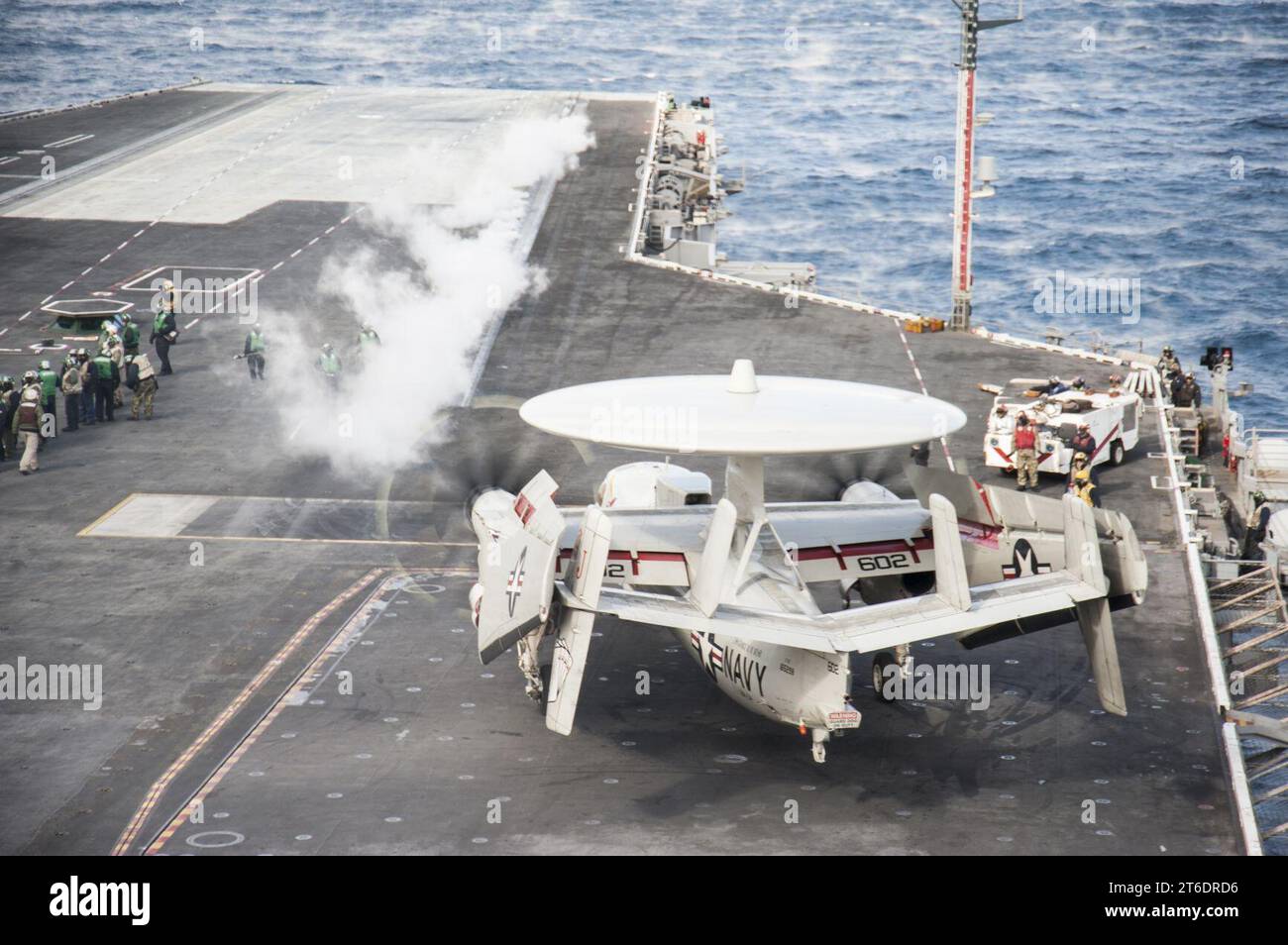 USS George H.W. Bush operations 150203 Stock Photo - Alamy