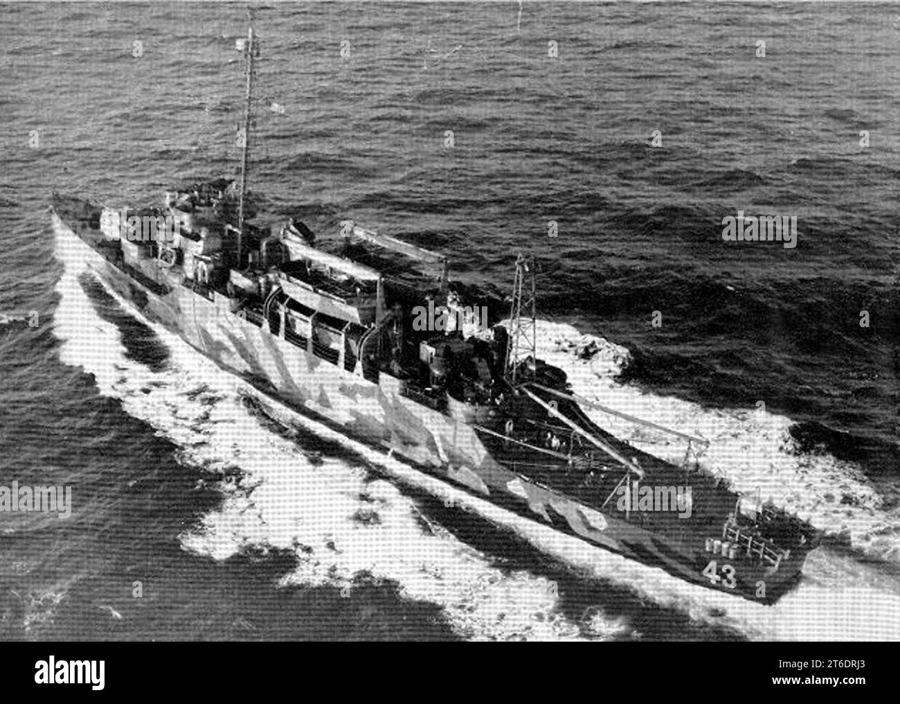 USS George W. Ingram (APD-43) underway at sea, circa in 1945 Stock ...
