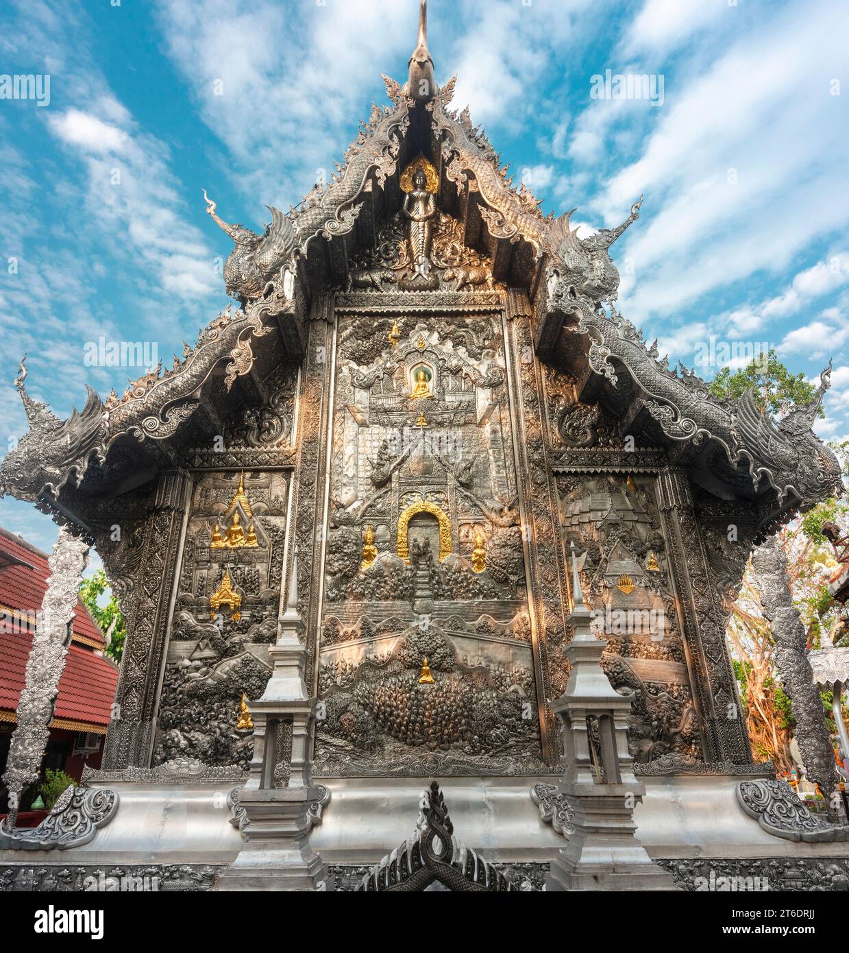 One of the most beautiful temples in Chiang Mai.Unique temple clad in ...