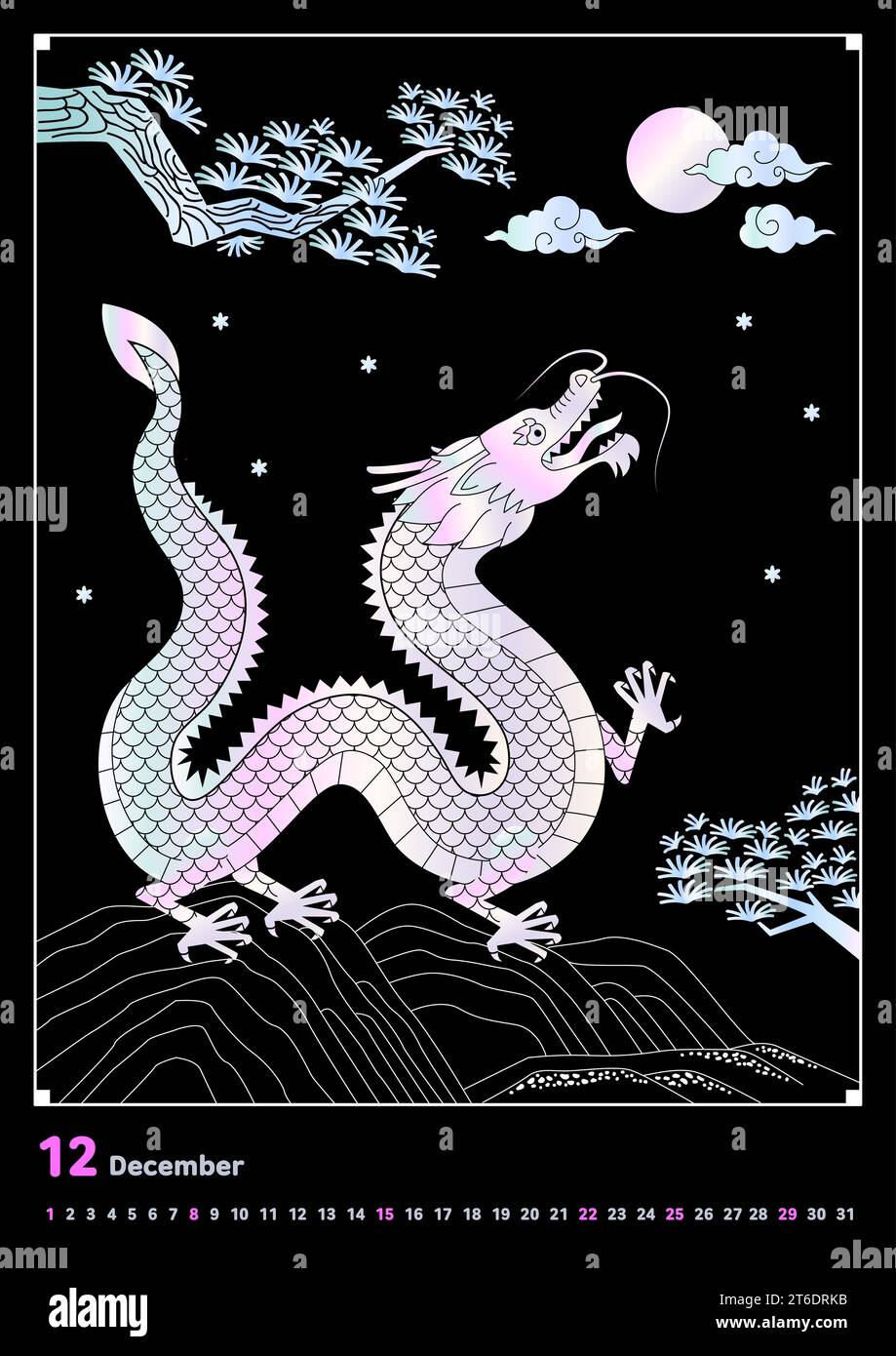 Dragons vector hi-res stock photography and images - Alamy