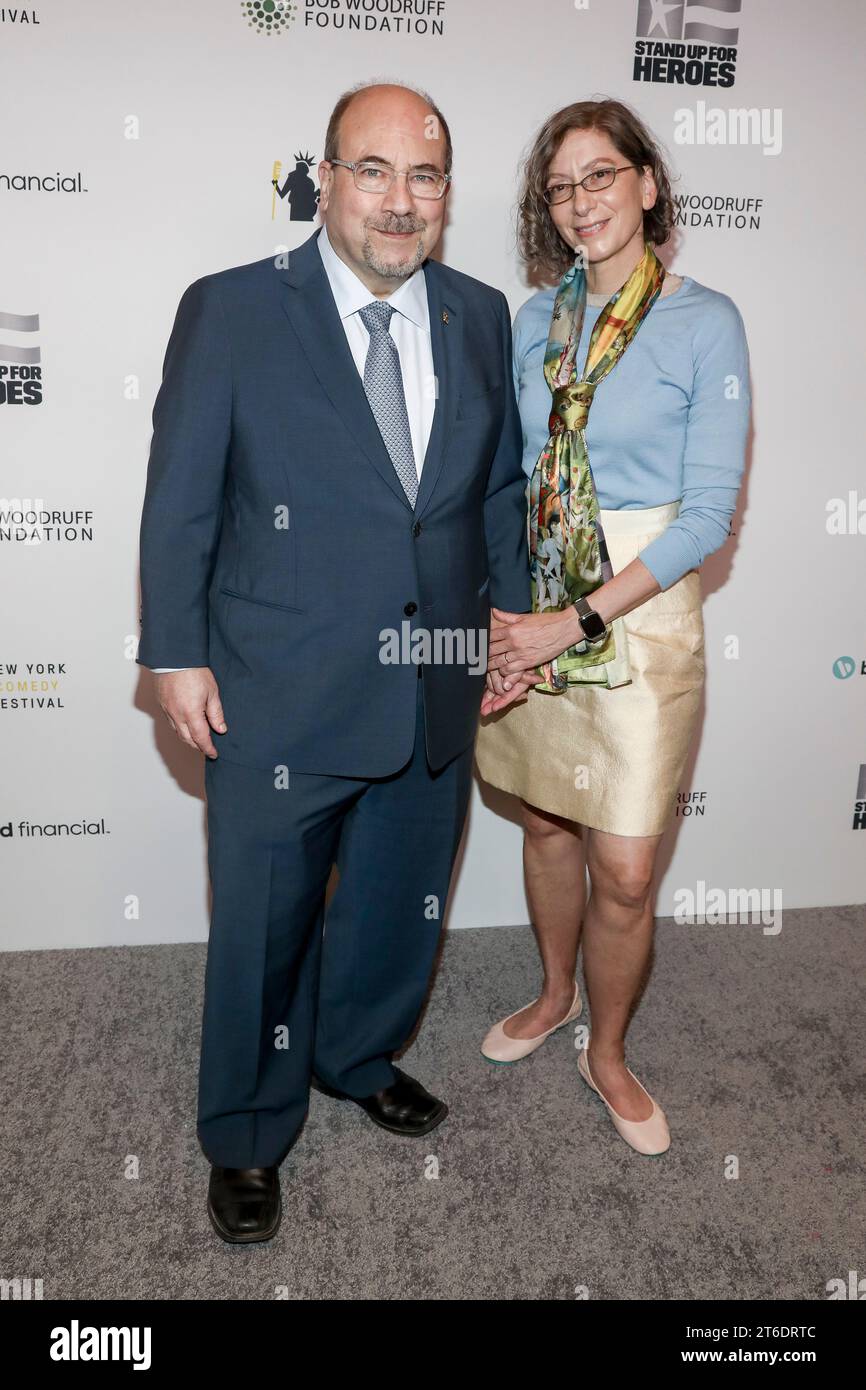 Craigslist founder Craig Newmark, left, and spouse Eileen Whelpley attend the 17th annual Stand ...