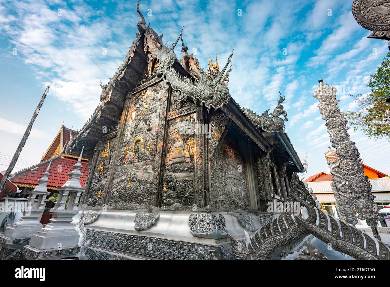 One of the most beautiful temples in Chiang Mai.Unique temple clad in ...