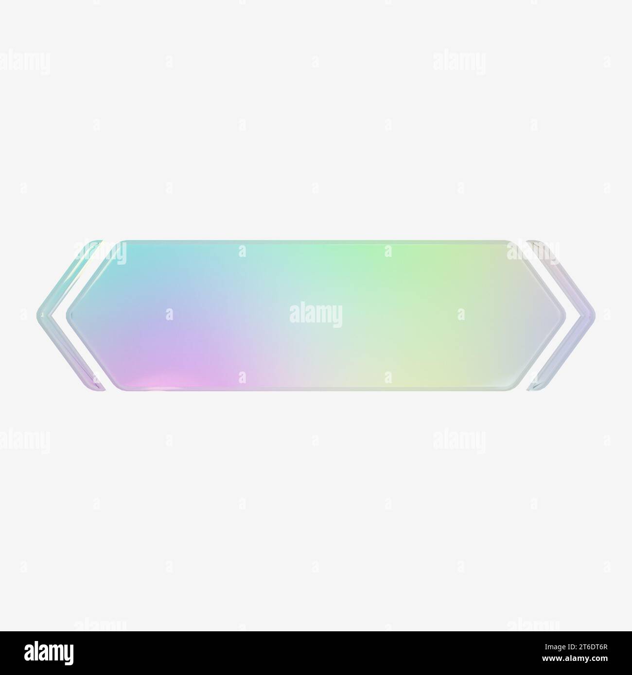 transparent crystal label frame 3d object graphic Stock Photo - Alamy