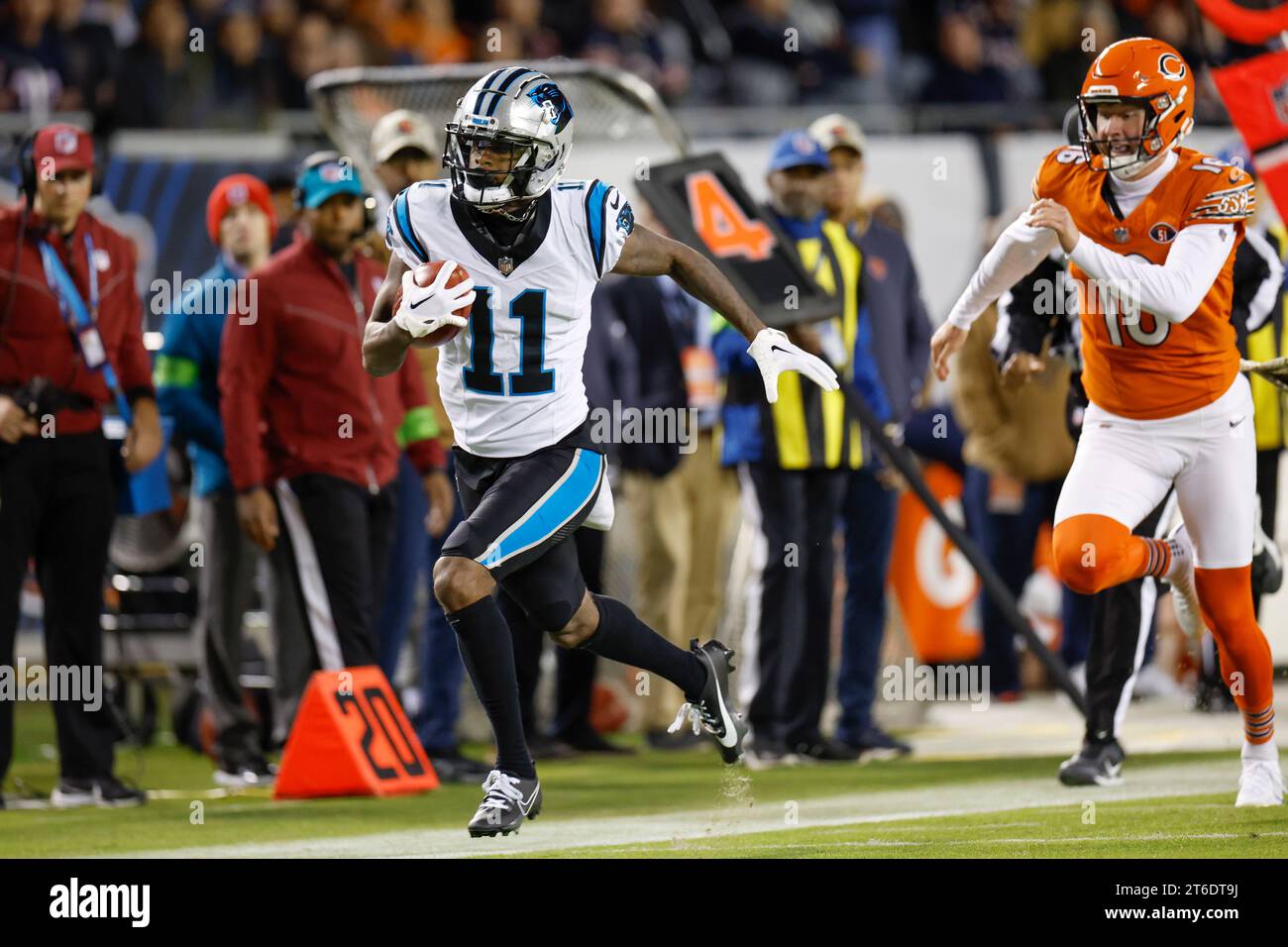Carolina Panthers wide receiver Ihmir Smith-Marsette (11) runs to score ...