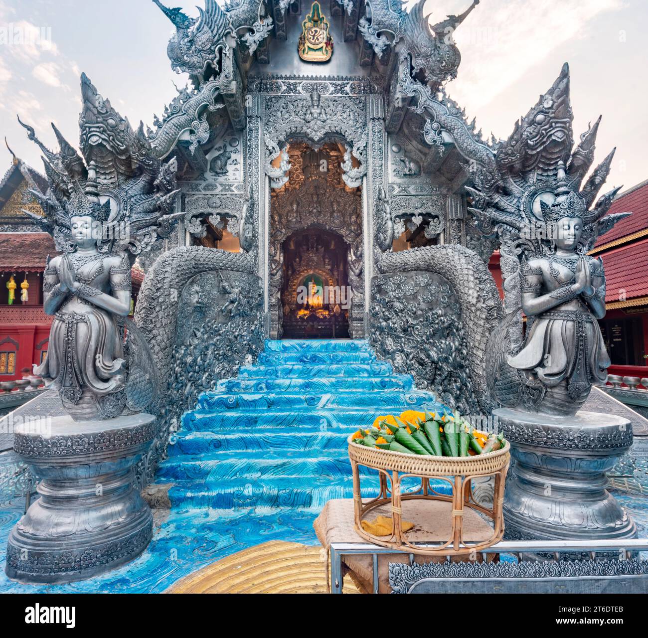 Silver temple in chiang mai hi-res stock photography and images - Alamy