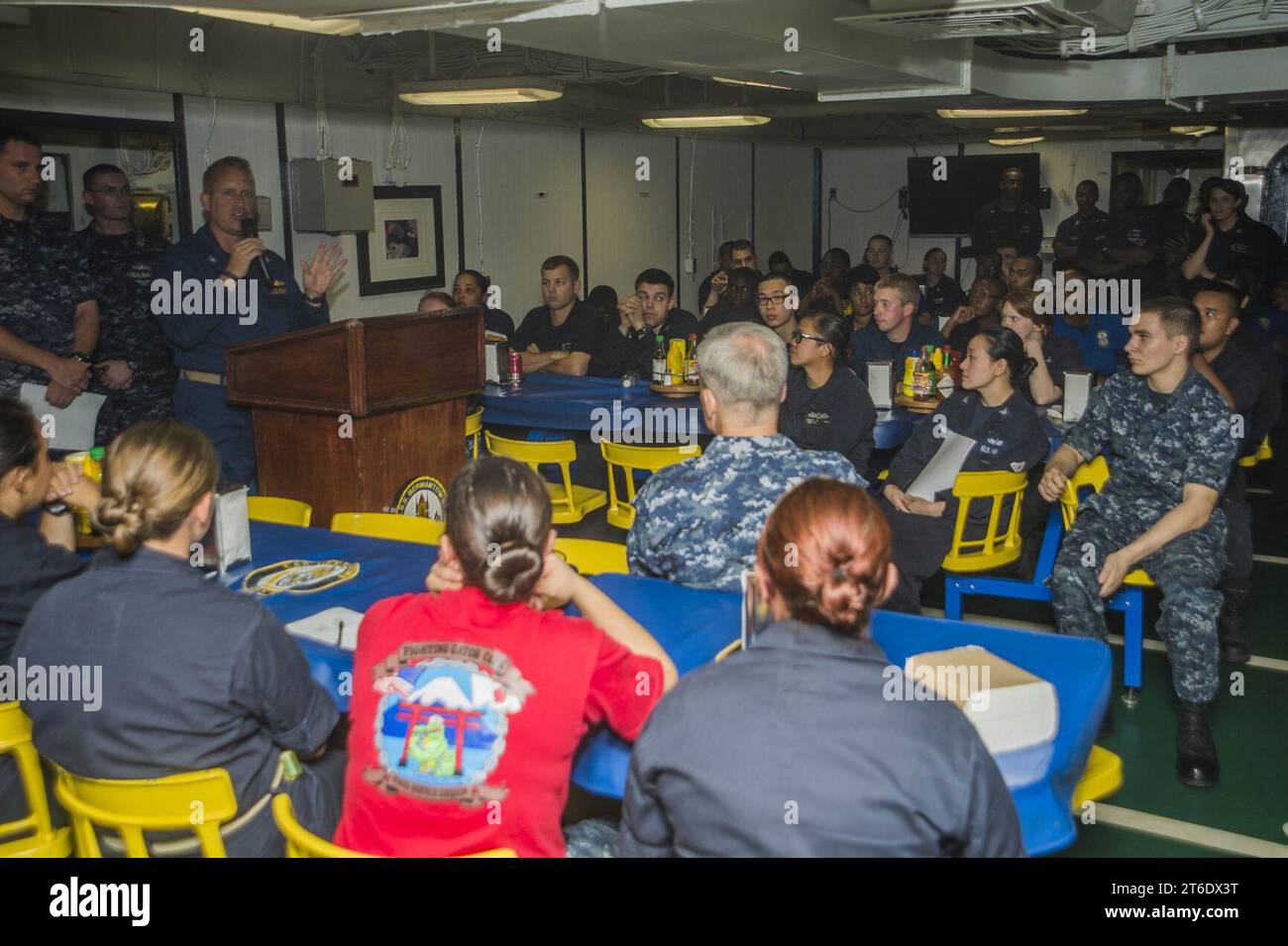 USS Germantown operations 141010 Stock Photo - Alamy